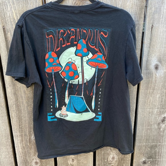 Dravus | Shirts | Mens Dravus Black Campfire Mushrooms Psych Logo ...